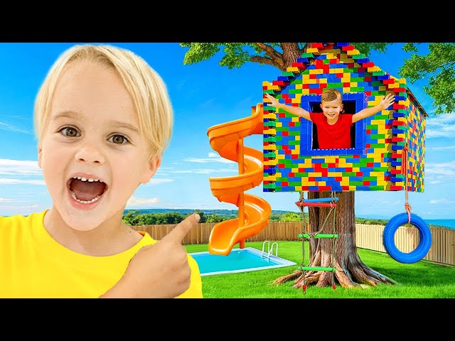 Kids built a Lego Tree House! - Videos For Kids