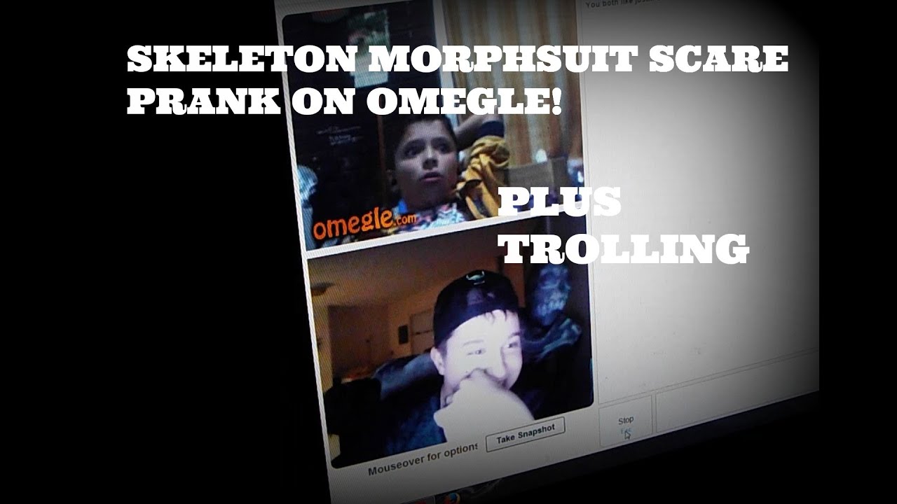 SKELETON MORPHSUIT SCARE PRANK ON OMEGLE! - YouTube