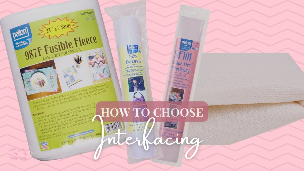 Four Types of interfacing that will help you make more professional ...
