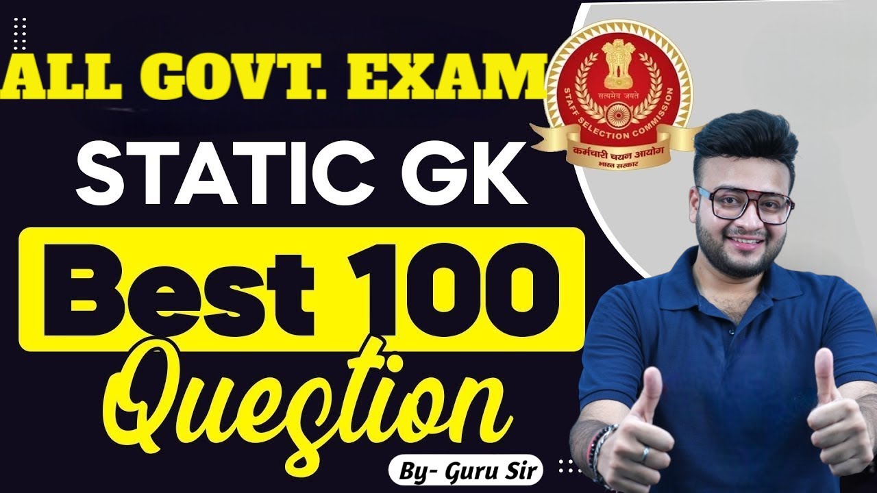 Complete Static Gk for SSC Exams| mts static gk complete class ...