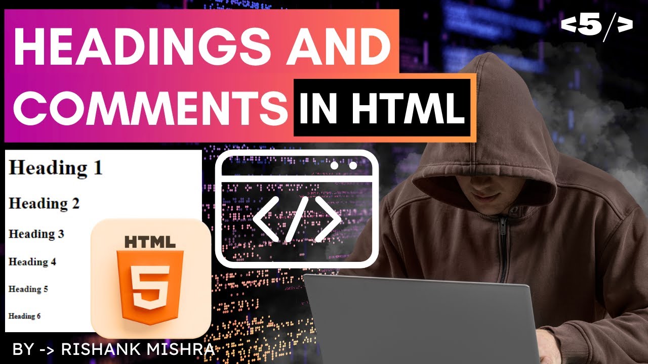 HTML: Headings, Heading Tags & Comments in HTML in Hindi | HTML ...