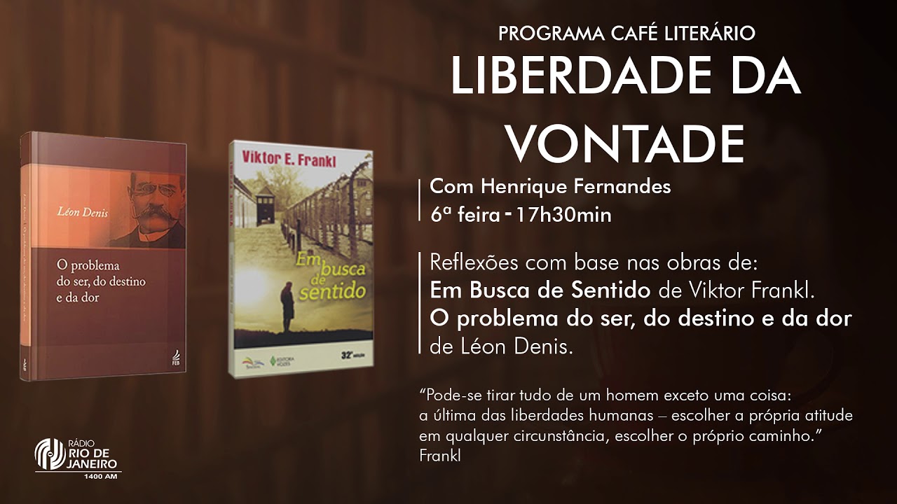 Liberdade da Vontade - Café Literário - YouTube