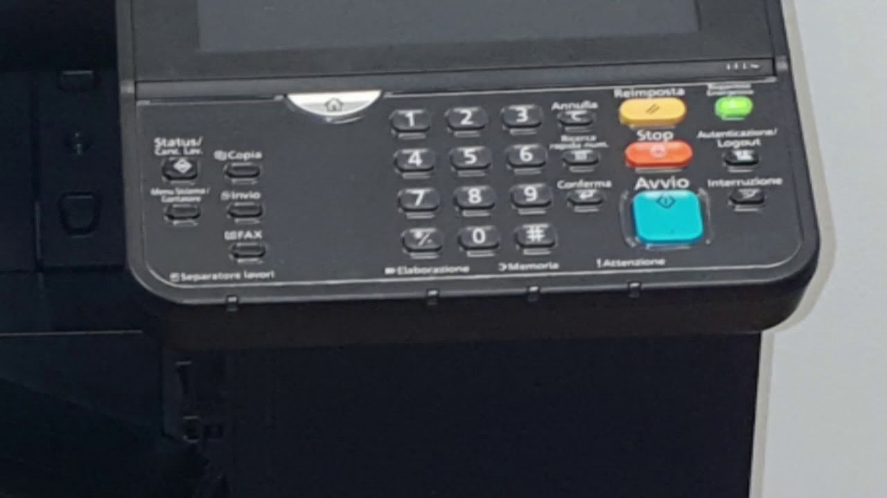 KYOCERA TASKALFA 307ci - YouTube