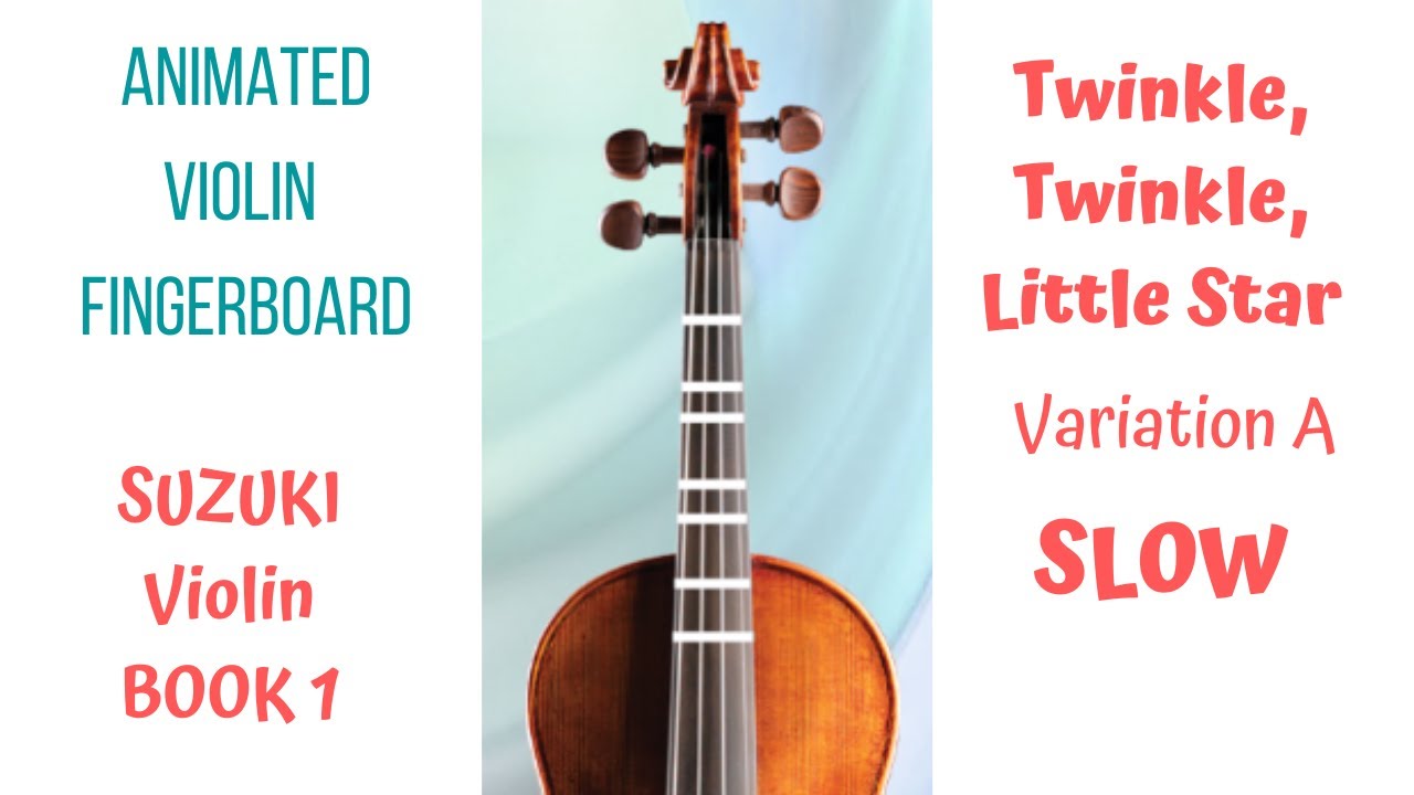TWINKLE VARIATION 😊(A) | Suzuki Violin Book 1 | SLOW TEMPO | PLAY ALONG ...