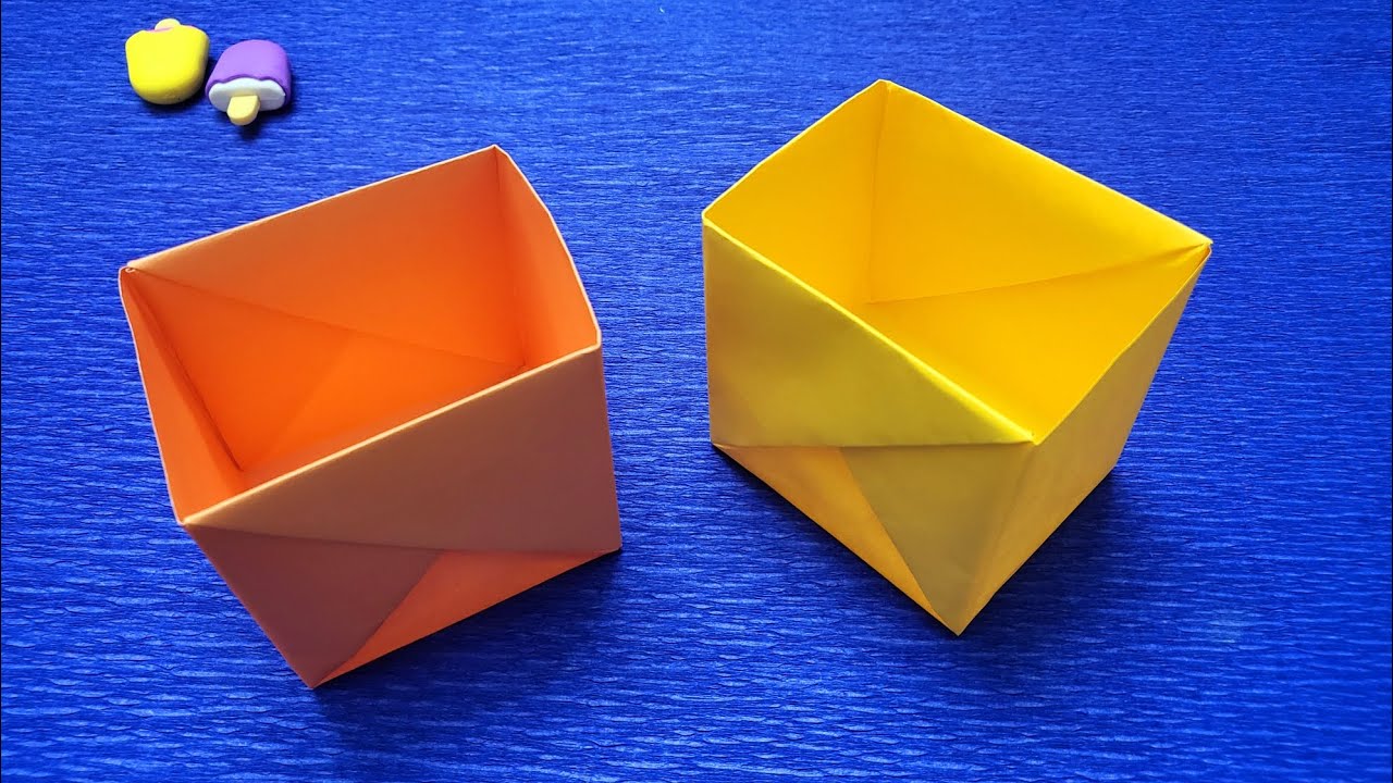 How to Make A4 Size Paper Box / Easy Paper Box / Origami Box ...