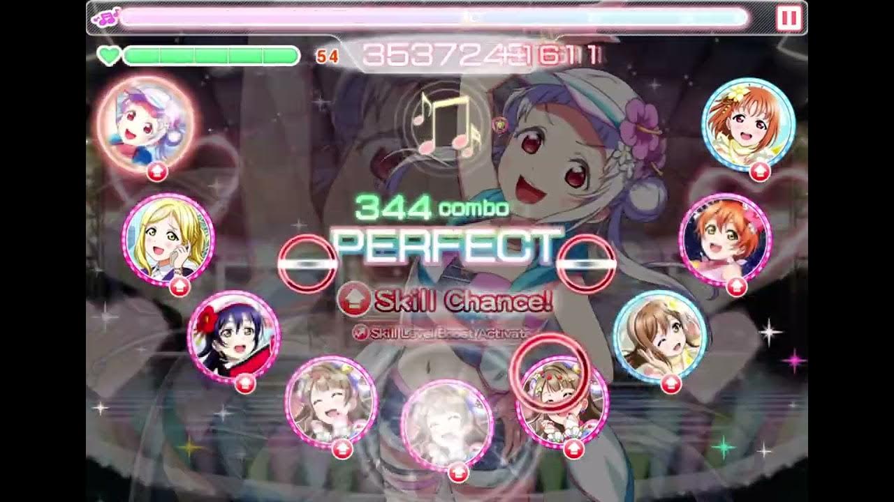 LoveLive! SIF: Aqours - BANZAI! digital trippers [EXPERT] Full Combo (No Perfect Lock) - YouTube