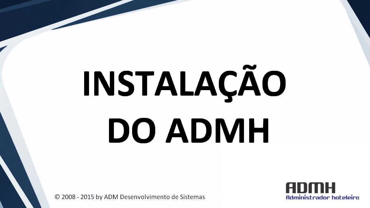 INSTALAÇÃO DO ADMH (G1) - YouTube