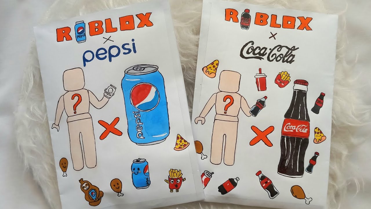 [🐣 paper diy🐣]Roblox Coca-Cola & Pepsi Blind Bag |asmr| - YouTube