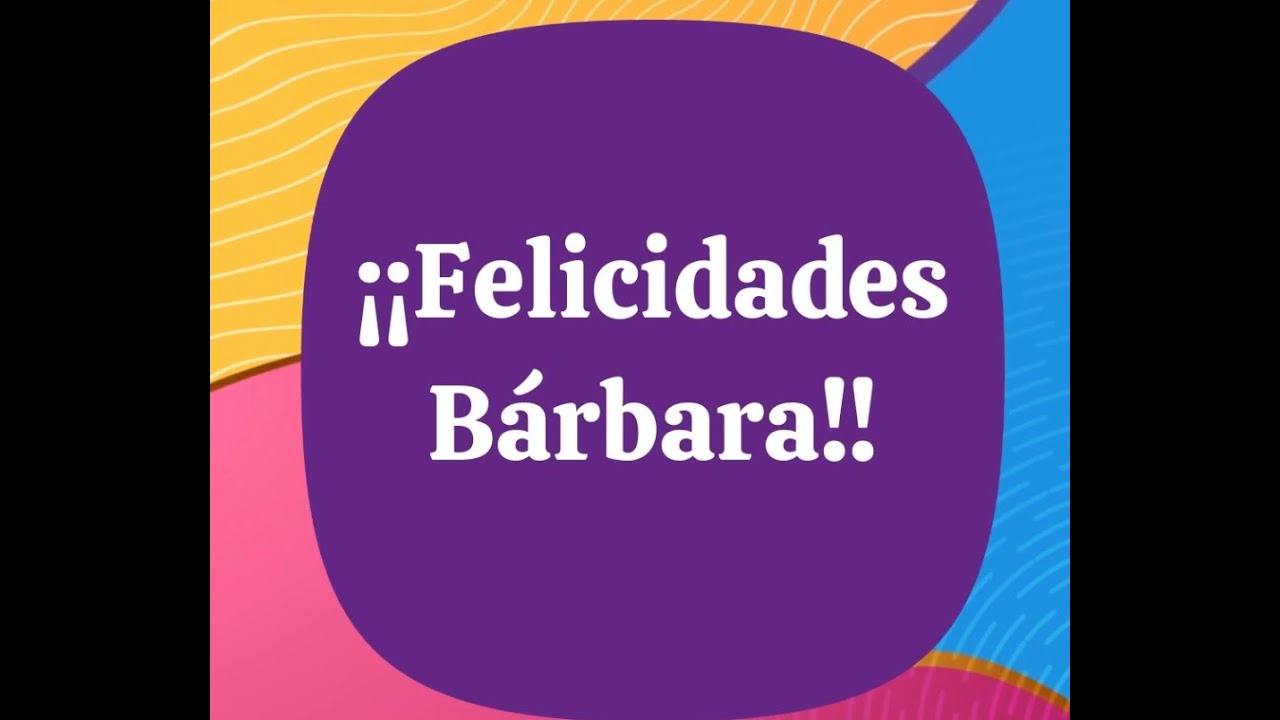 Feliz santo Bárbara - YouTube