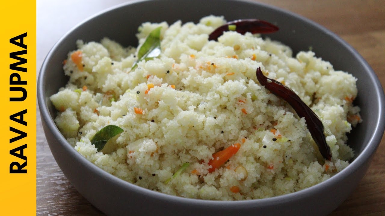 Upma Recipe | Rava Upma Recipe | Sooji Upma Recipe | How To Make Rava ...