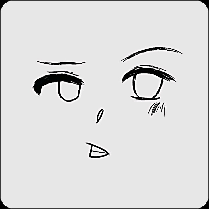 aku ketika gambar muka anime #drawing #anime #gambaranime #sepimulu # ...