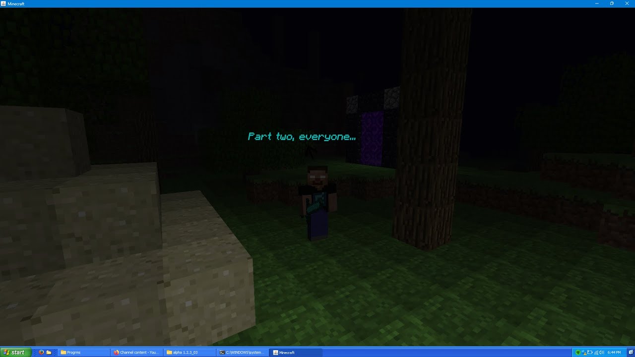 Minecraft Alpha 1.2.3_03 - Remake Part 02 - YouTube