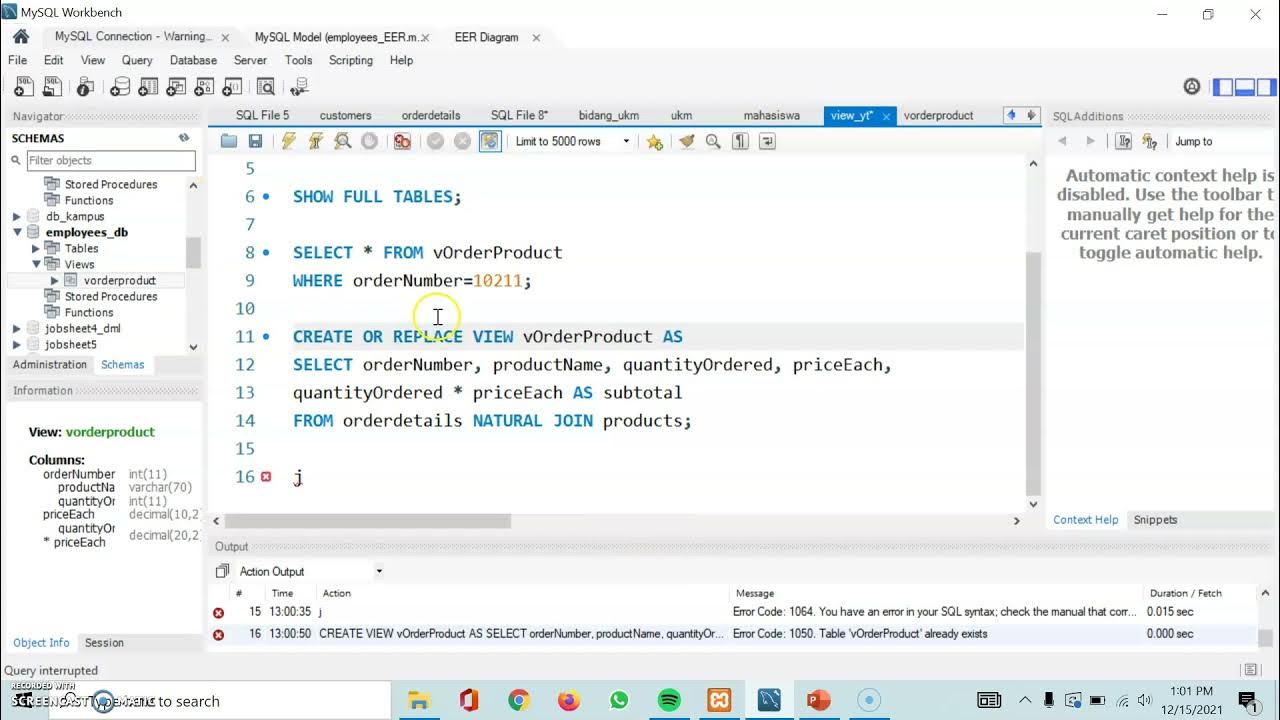 21. View Part 1 Dasar View dalam MySQL - YouTube