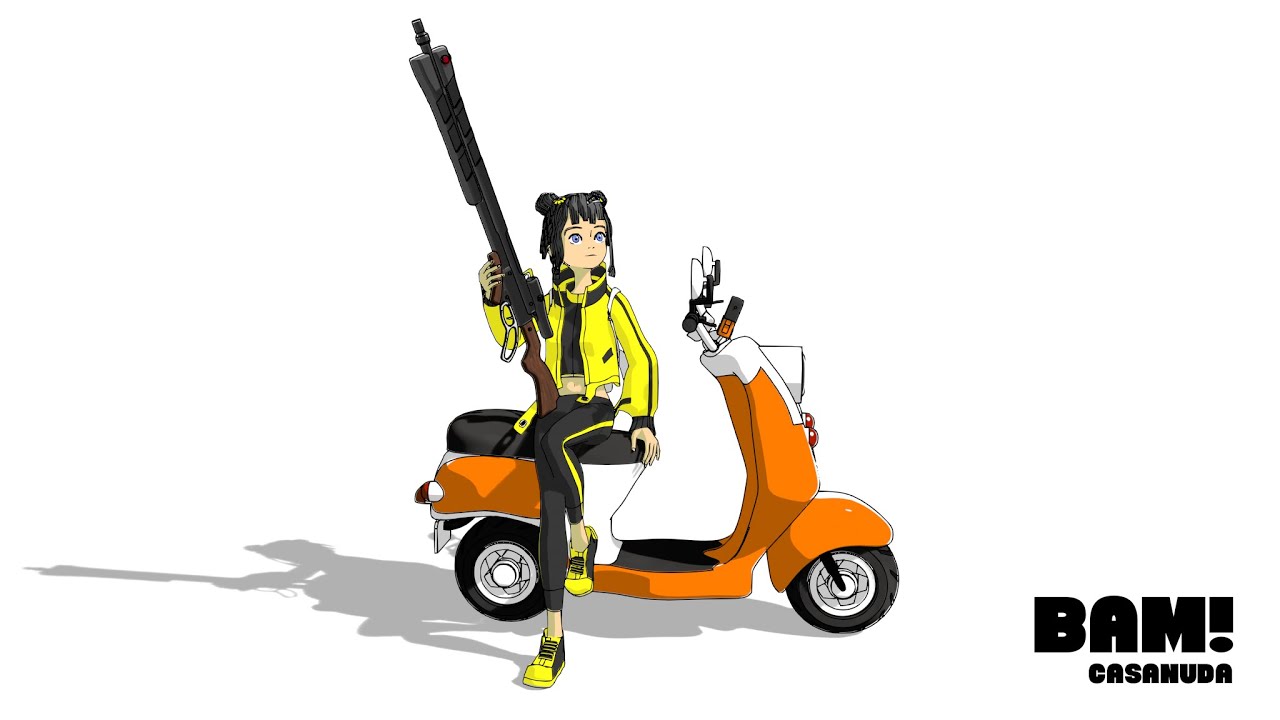 Bam! 3d Anime Character - YouTube