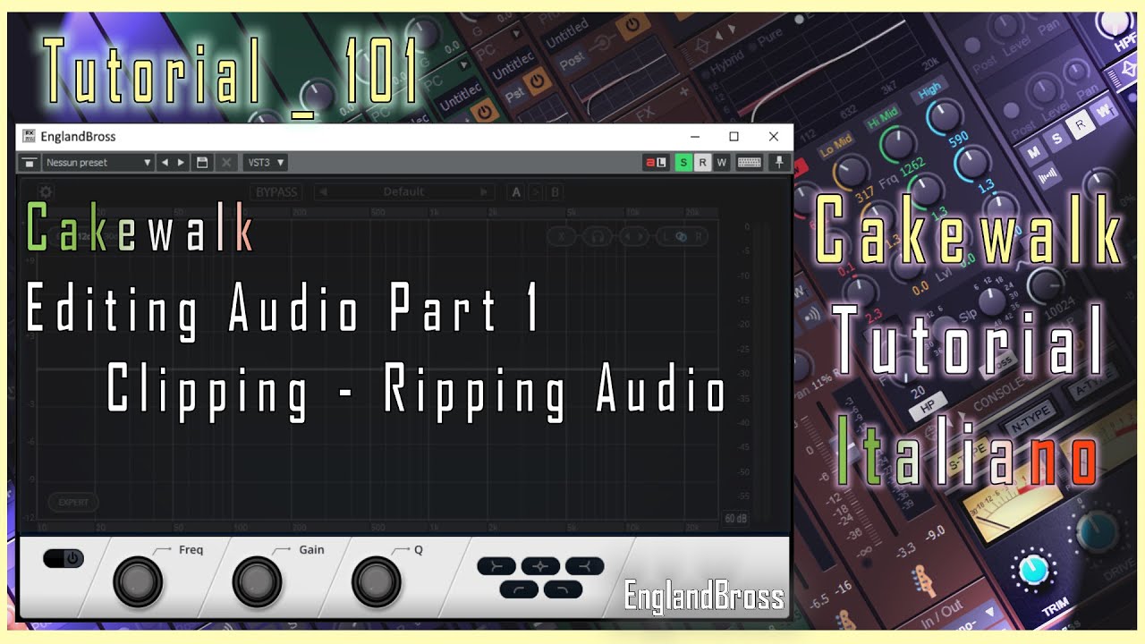 Cakewalk ita Tutorial 101 Editing Audio Clipping / Ripping - YouTube