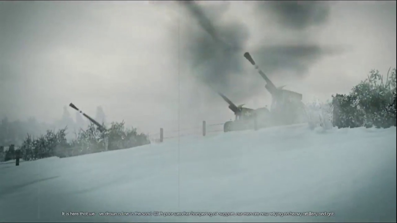 1944, Elsenborn, Ardennes, US defense German attack! Company of Heroes ...