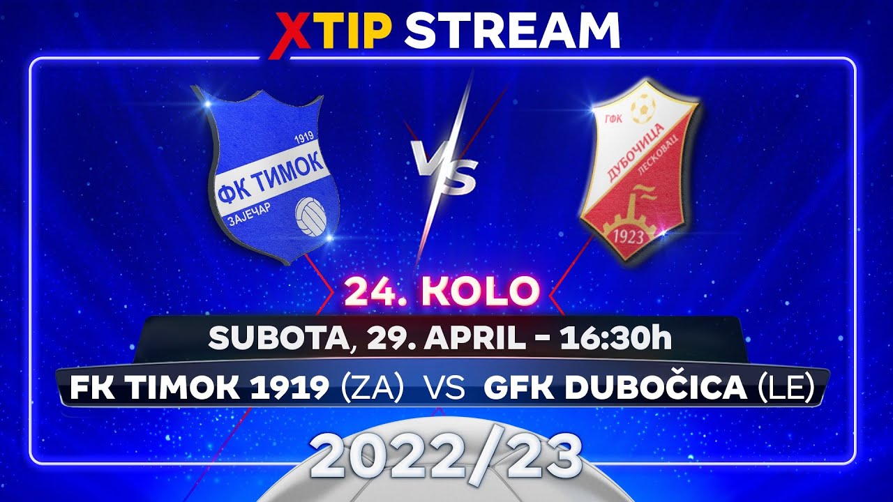 Timok 1919 (Zaječar) – GFK Dubočica (Leskovac) (subota, 29. april, 16: ...
