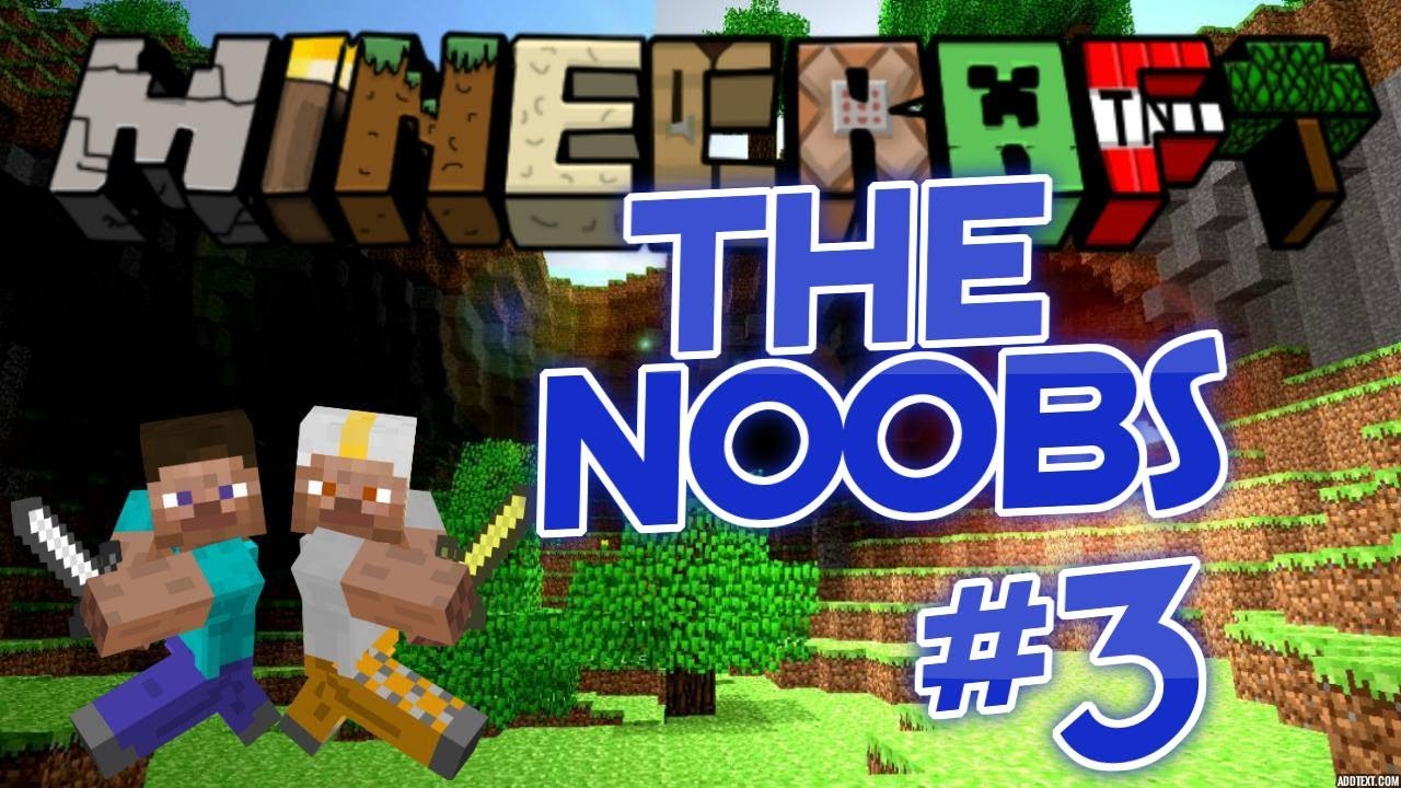 SO MUCH GLASS | Minecraft -The Noobs #3 - YouTube