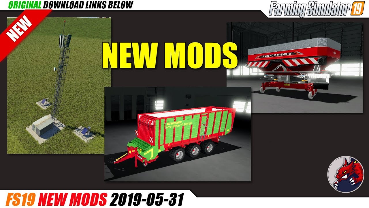 FS19 | New Mods (2019-05-31) - review - YouTube