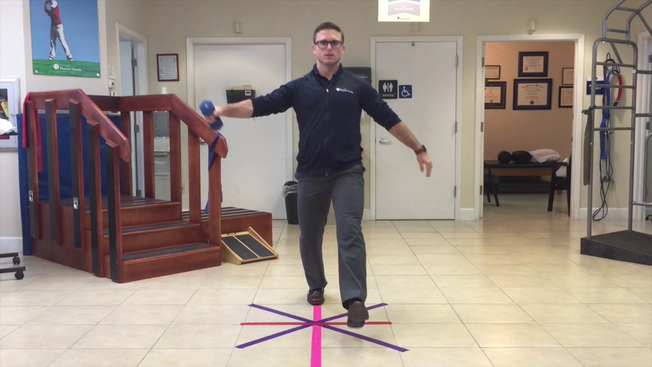 Anterior Lunge with Long Lever Hip Adduction Loading - YouTube