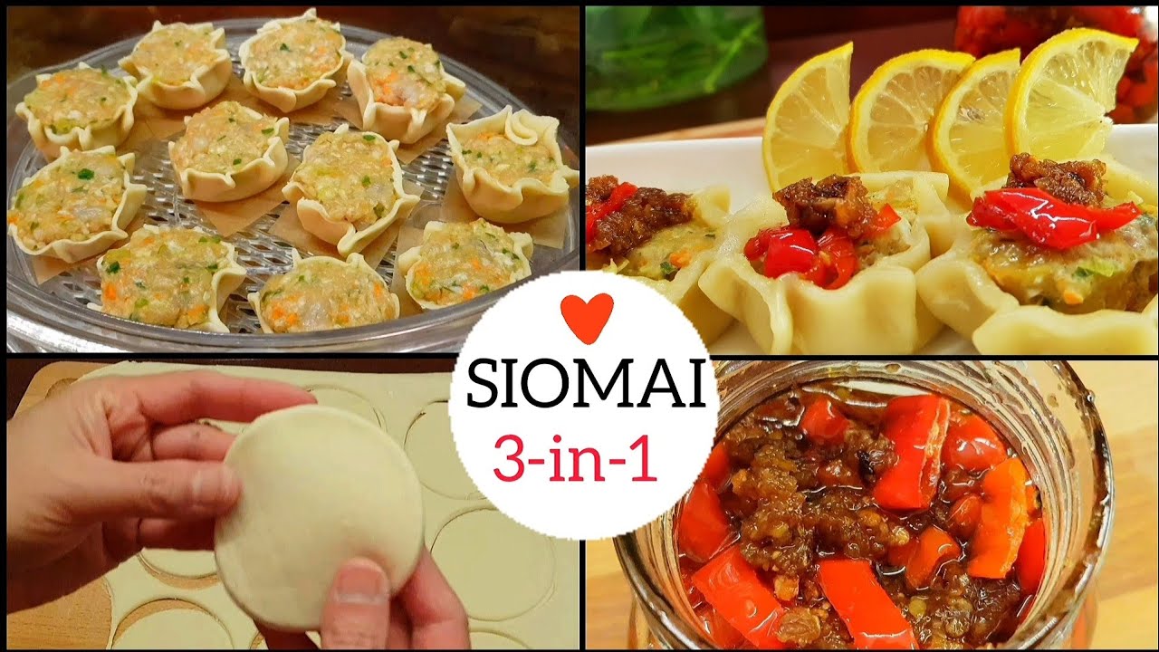 SIOMAI || WRAPPER || CHILI GARLIC SAUCE || Homemade from start to ...