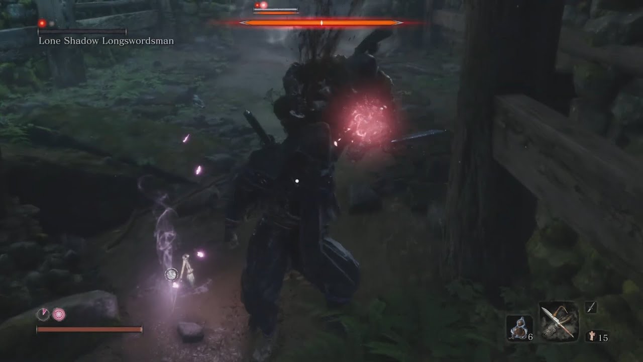 Sekiro: Shadows Die Twice - Lone Shadow Long Swordsman Boss Fight - YouTube
