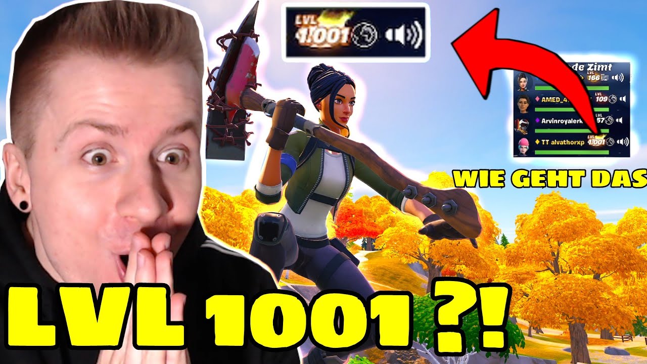 er ist LEVEL [1001] in FORTNITE 😱? SIE STIRBT nur an FALLDAMAGE 😂😂 II ...