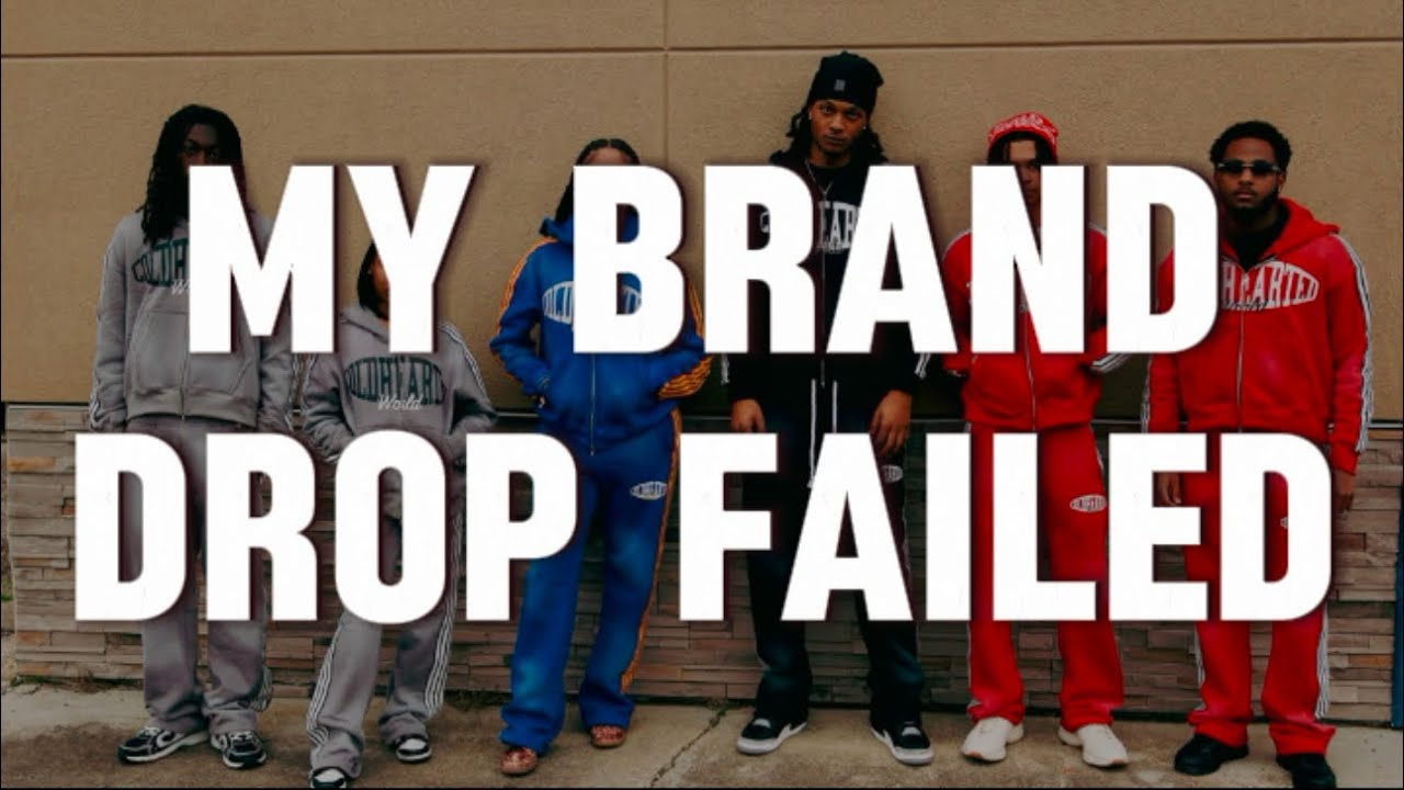 MY CLOTHING BRAND DROP FAILED - YouTube