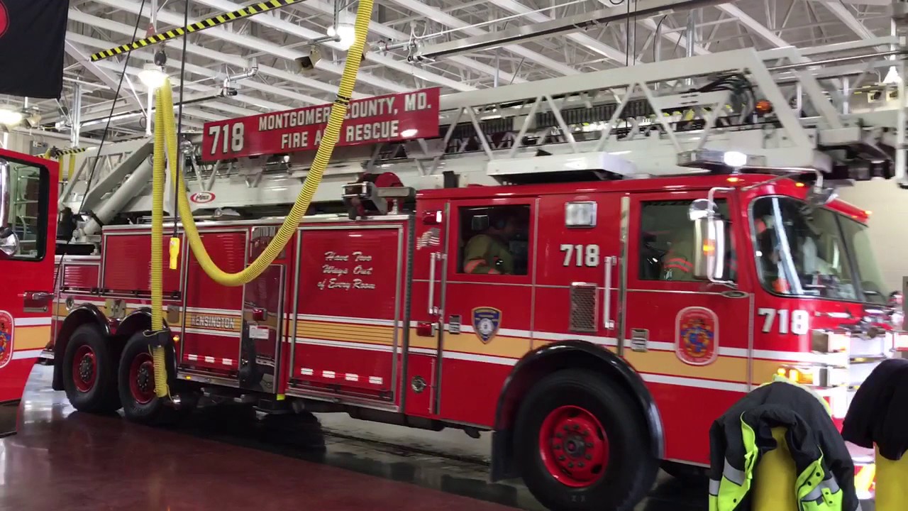 2007 MCFRS Tower 718 Responding - YouTube