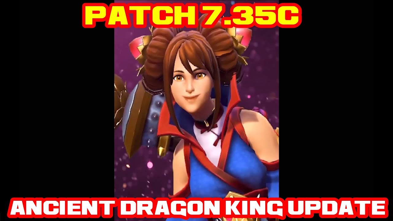 Custom Ancient Dragon King High Five 👋 & Roar !!!! Dota 2 7.35c Patch ...
