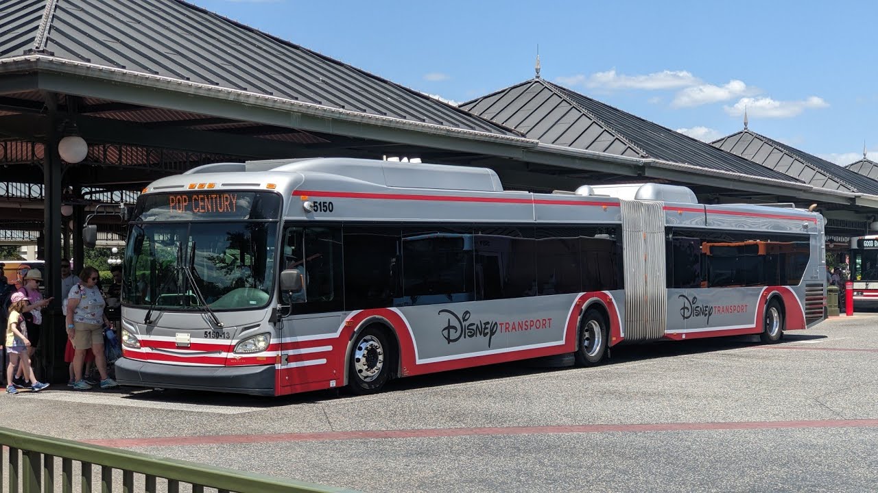 Disney World Transport Busses at Magic Kingdom - YouTube