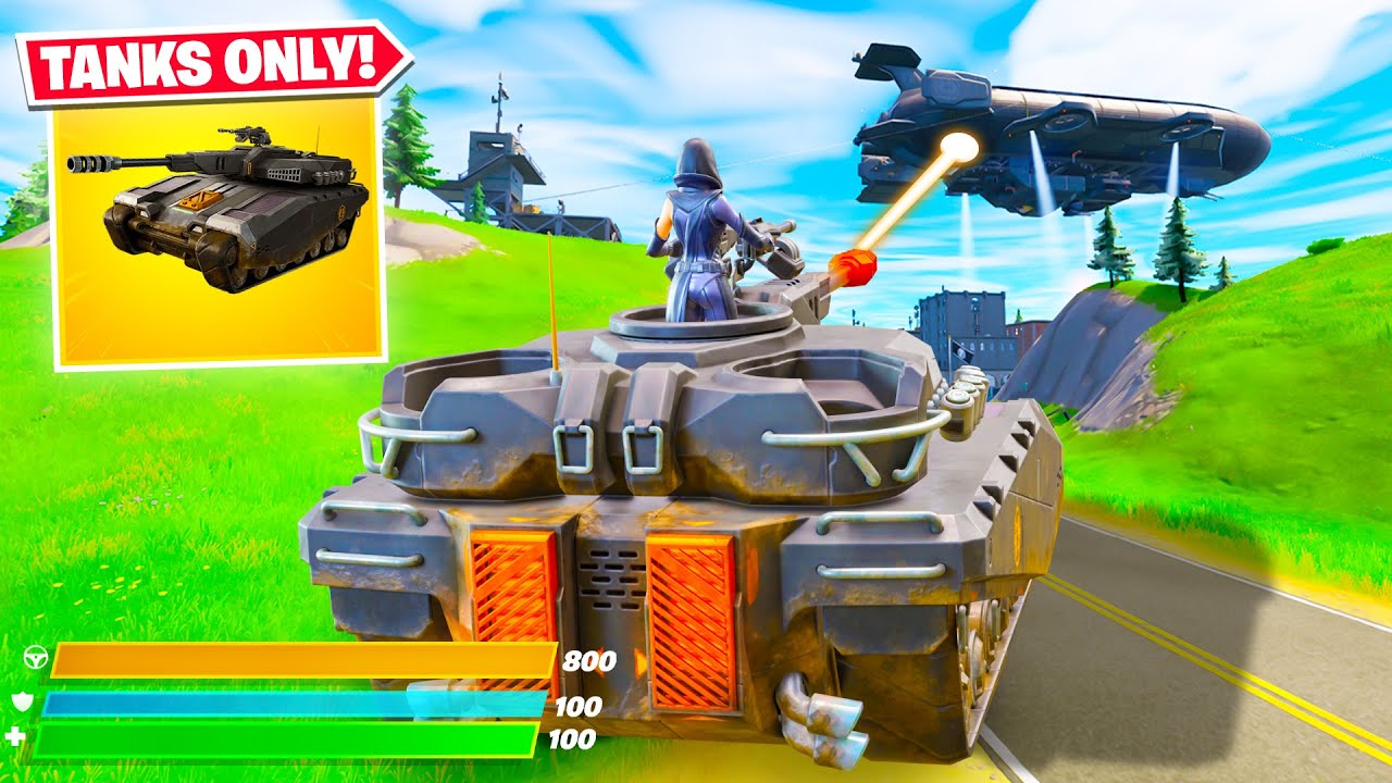 FORTNITE TANKS ONLY... - YouTube
