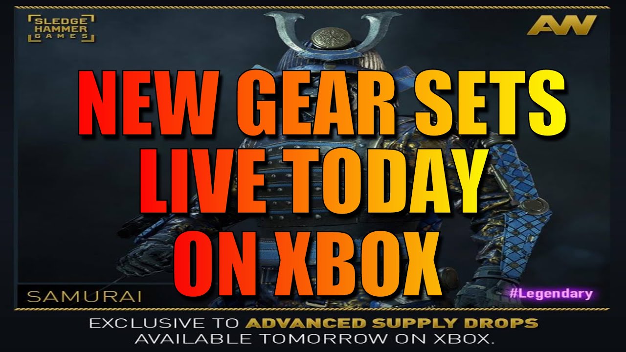 COD AW NEW GEAR SET COMING OUT TODAY FOR XBOX - YouTube