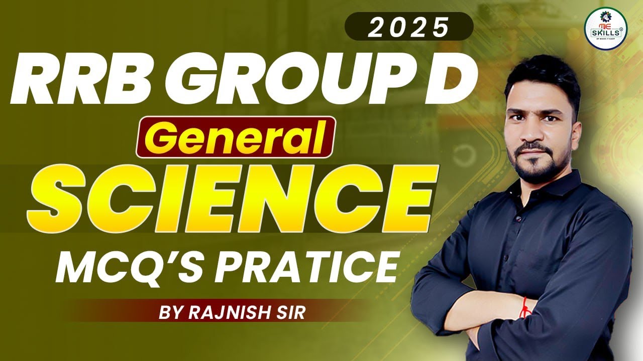 📢RRB Group-D 2025 | General Science MCQ Class-8 | Group-D Prepration ...