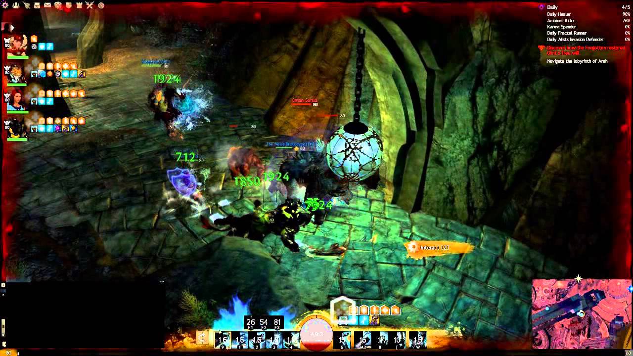 GW2 - The Ruined City of Arah Explorable Forgotten Path 3 Guard - YouTube