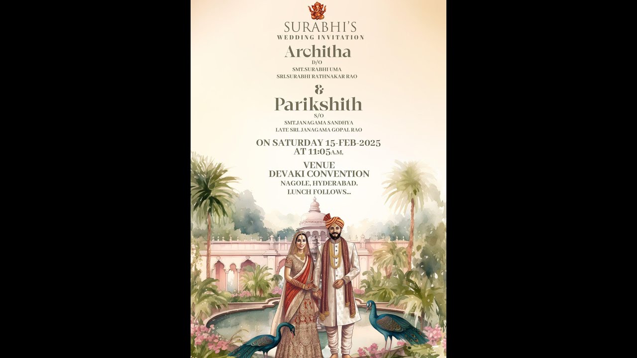 Architha & Parikshith || Wedding Ceremony - YouTube