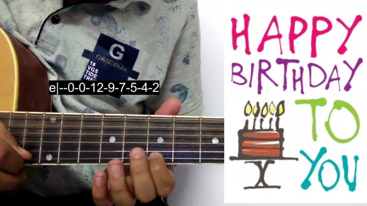 Happy Birthday To You (Single String) Guitar Tabs Lesson for Absolute ...