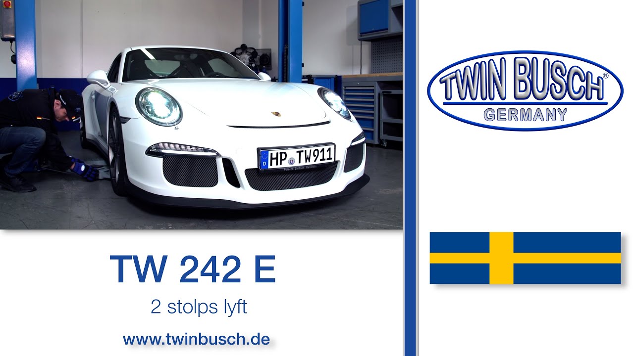 TW 242 E : tvåpelarlyft från TWIN BUSCH. - YouTube