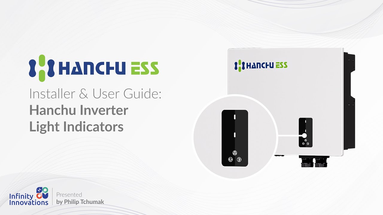 Hanchu ESS - Installer & End User - What do the lights mean on a Hanchu Inverter - YouTube