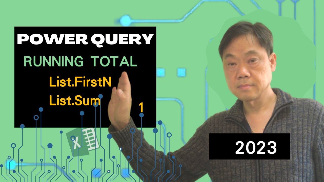 如何在power Query 中計算運行總計 Power Query 粵語 Youtube