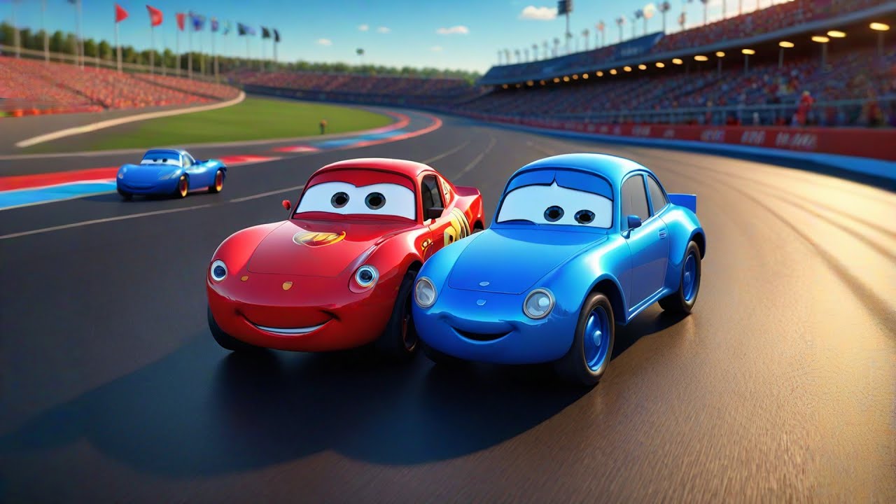 Six toy cars race really fast | car song for kids | vehicle rhyme ...
