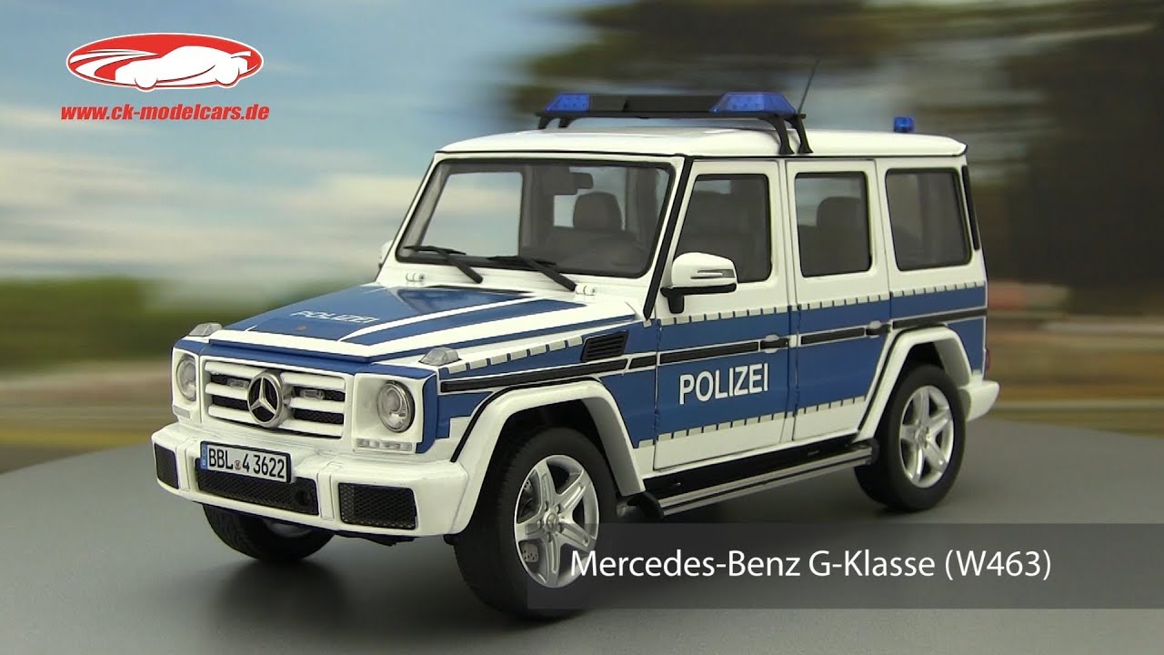 ck-modelcars-video: Mercedes-Benz G-Klasse (W463) 2015 Polizei iScale ...