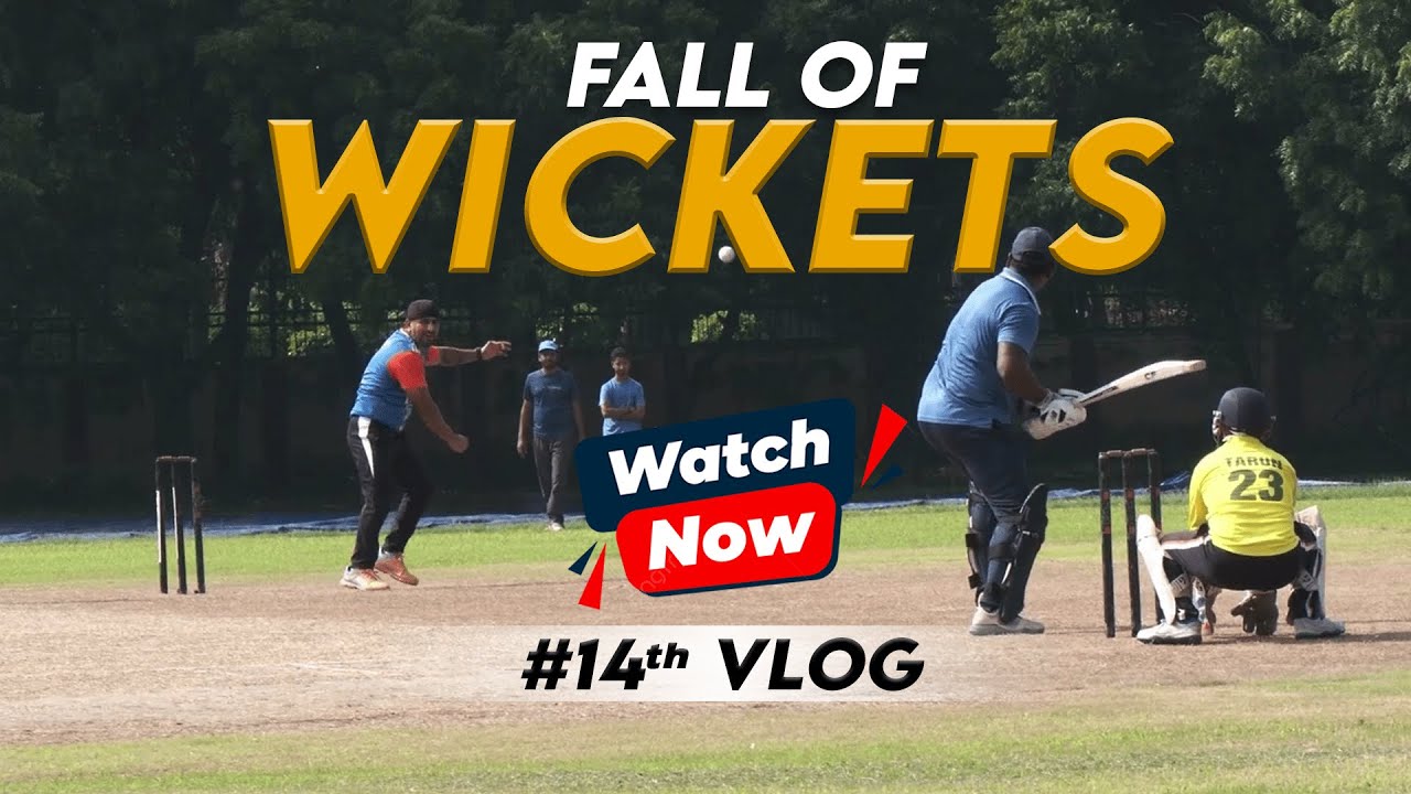 Fall of wickets | Cricket Vlogger | Piyush Rai Bhatia - YouTube