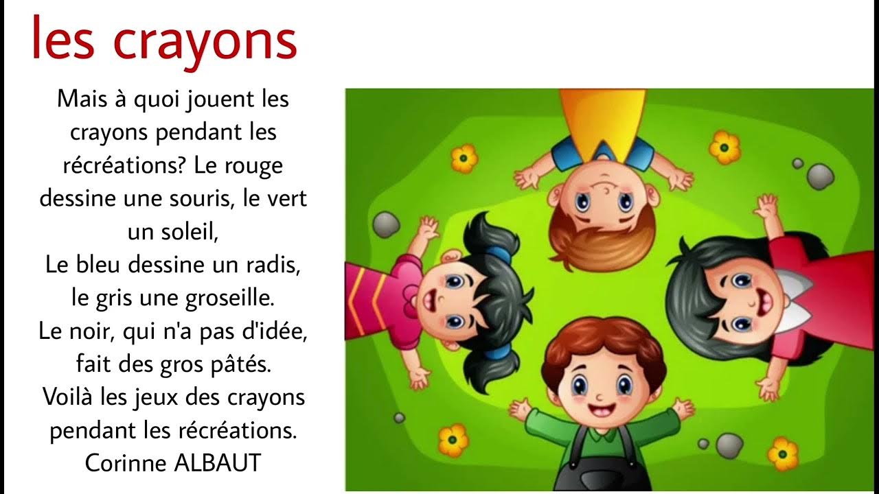 poésie les crayons CP CE1 CE2 #poésie - YouTube