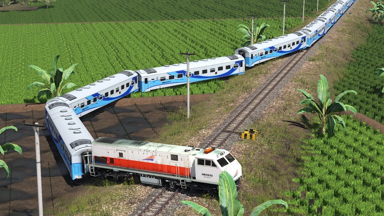 Kereta Api Jalan Di Jalur Lingkar Spiral Tanah | Railway Roads on ...