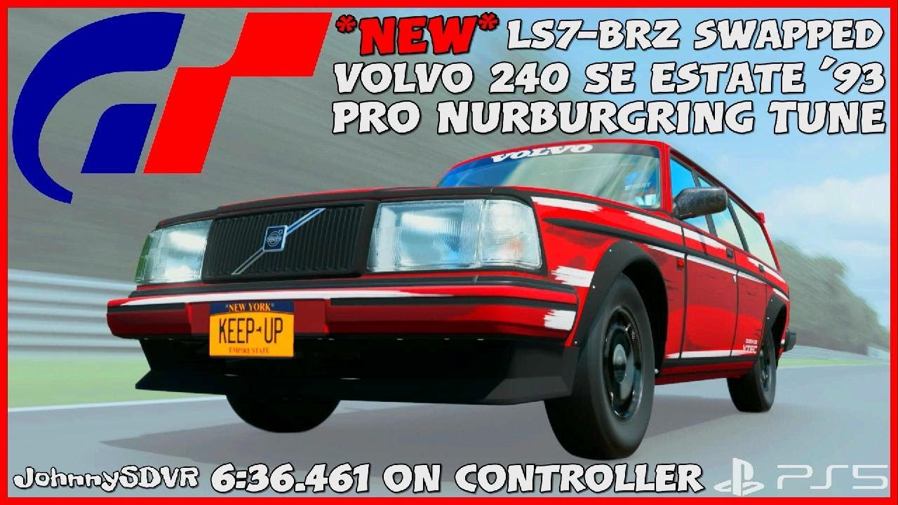 *NEW* GT7 - SWAPPED Volvo 240 SE Estate '93 Pro Tune | Nurburgring LS7 ...