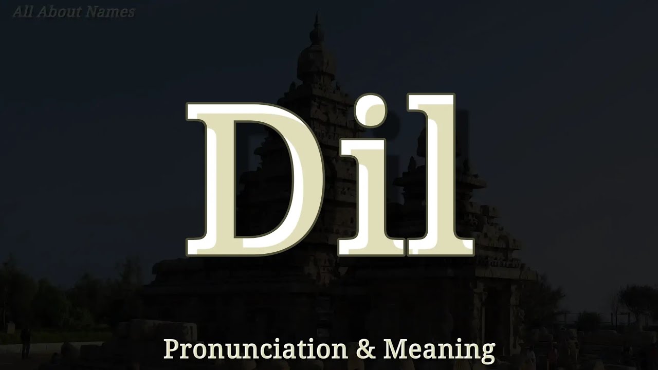 Dil - Pronunciation and Meaning - YouTube