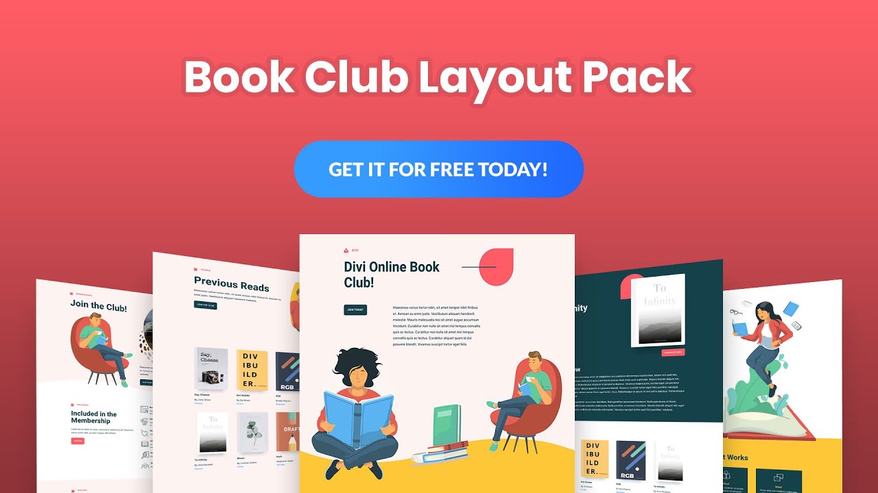 Get a FREE Book Club Layout Pack for Divi - YouTube