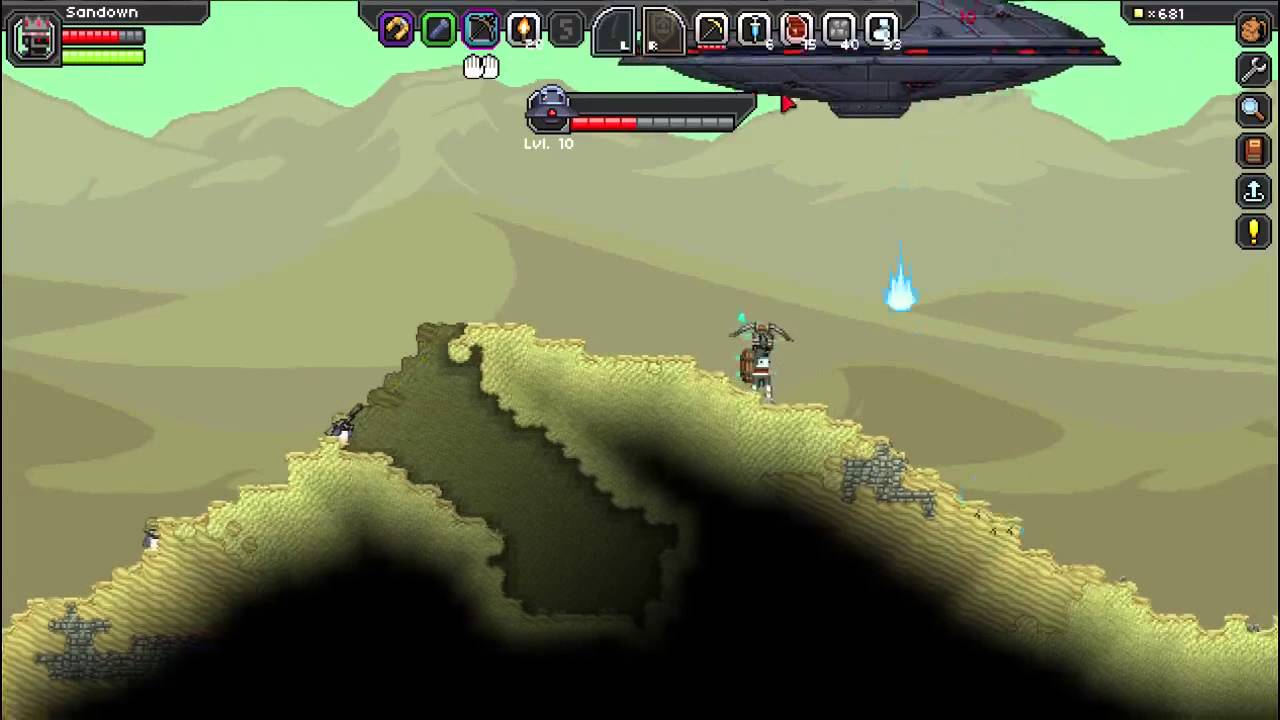 Penguin UFO - First boss Starbound (Beta) - YouTube
