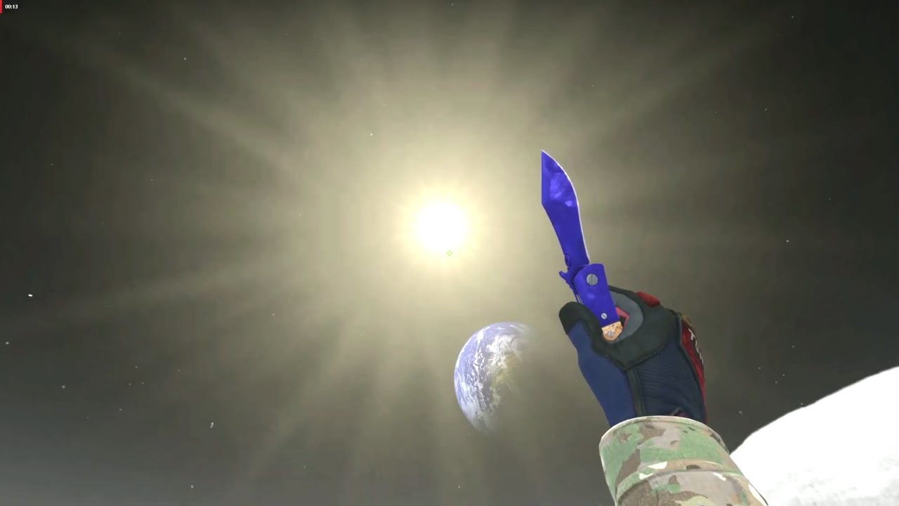 CS Navaja Knife Doppler Sapphire Factory New | SKIN SHOWCASE - YouTube